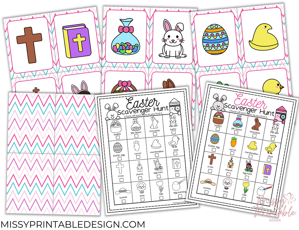 Free Easter Scavenger Hunt Printable - MissyPrintableDesign