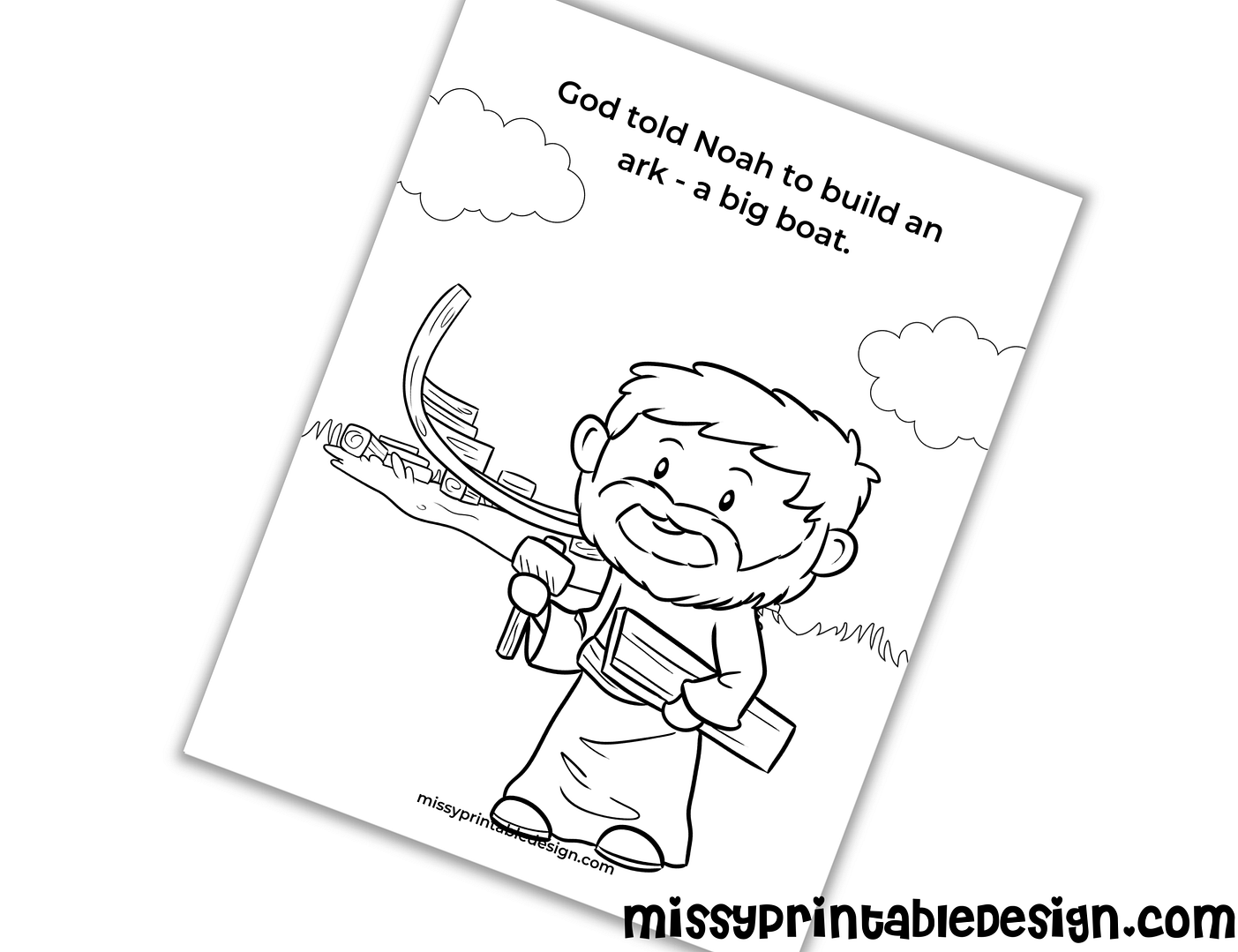 Free Noah’s Ark Printables - MissyPrintableDesign