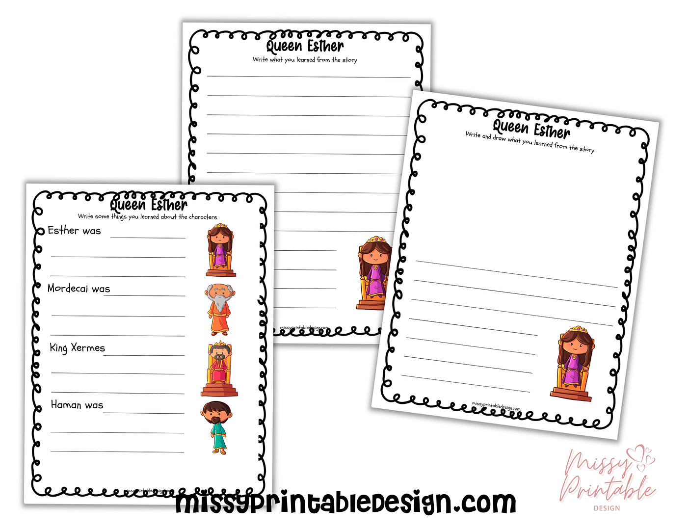 Free Queen Esther Printables - MissyPrintableDesign