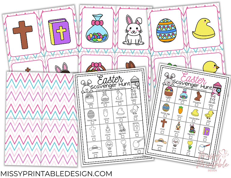 Free Easter Scavenger Hunt Printable - MissyPrintableDesign